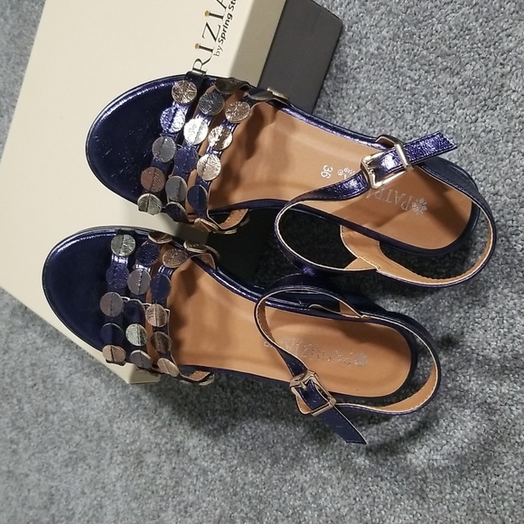 Patrizia | Shoes | Patrizia By Spring Steps Opal Wedge Sandals In Blue ...